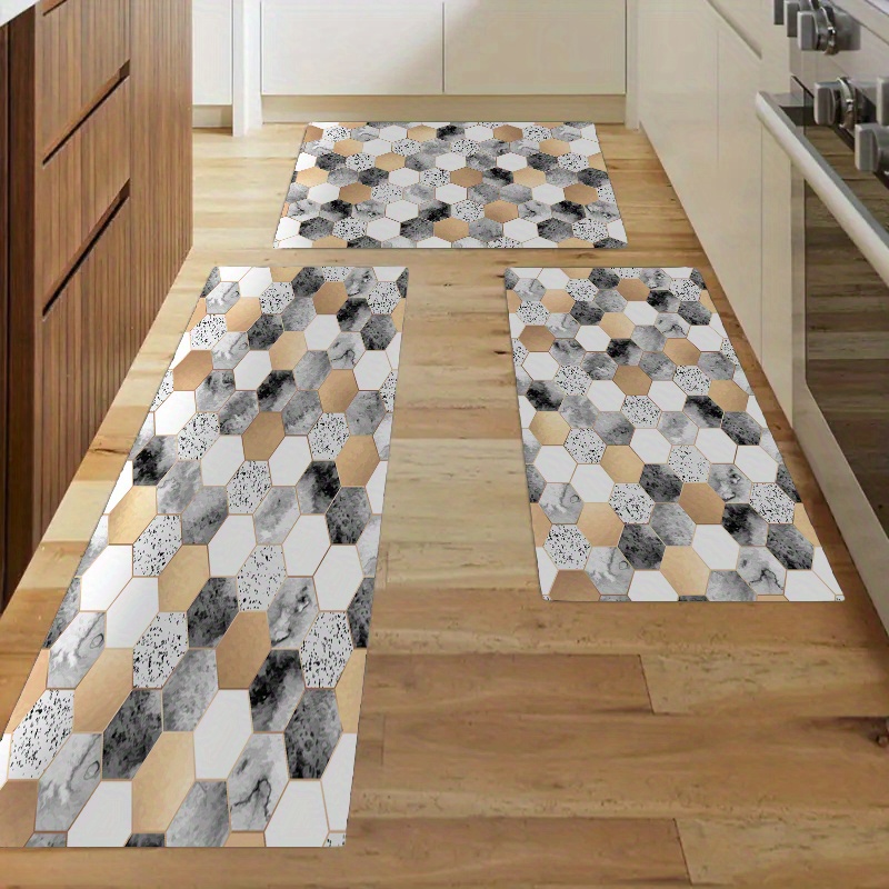 Marble Pattern Area Rug Oil proof Anti fatigue Kitchen - Temu United