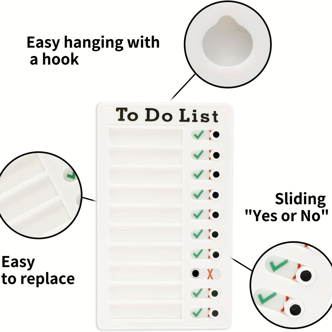 List Checklist Board 10 Replaceable Cards Reusable Memo - Temu Netherlands