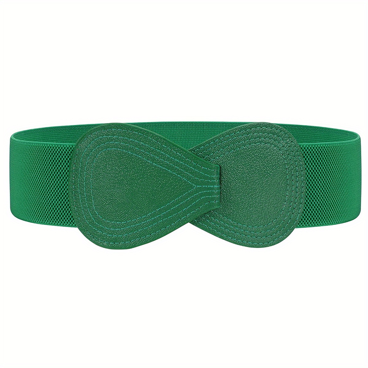 Bowknot Wide Belts Stylish Candy Color Elastic Waistband - Temu