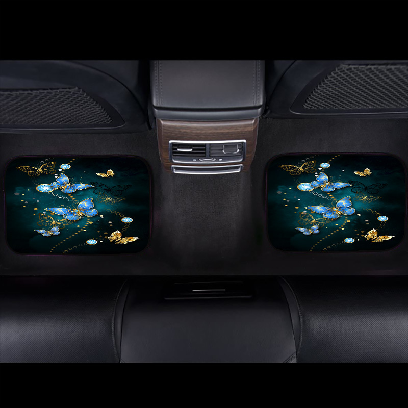 Stain Resistant Floor Mat Cars Butterfly Front Rear Anti - Temu Portugal