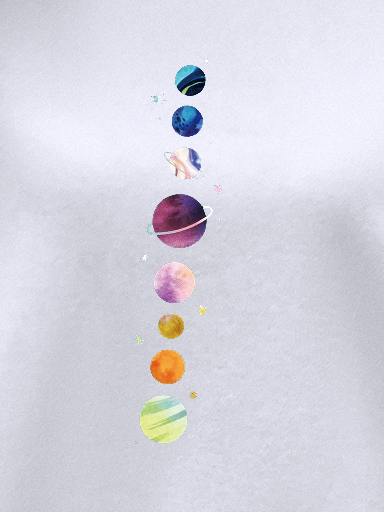 Planet Print Crew Neck Sweatshirt Casual Long Sleeve Raglan - Temu Norway