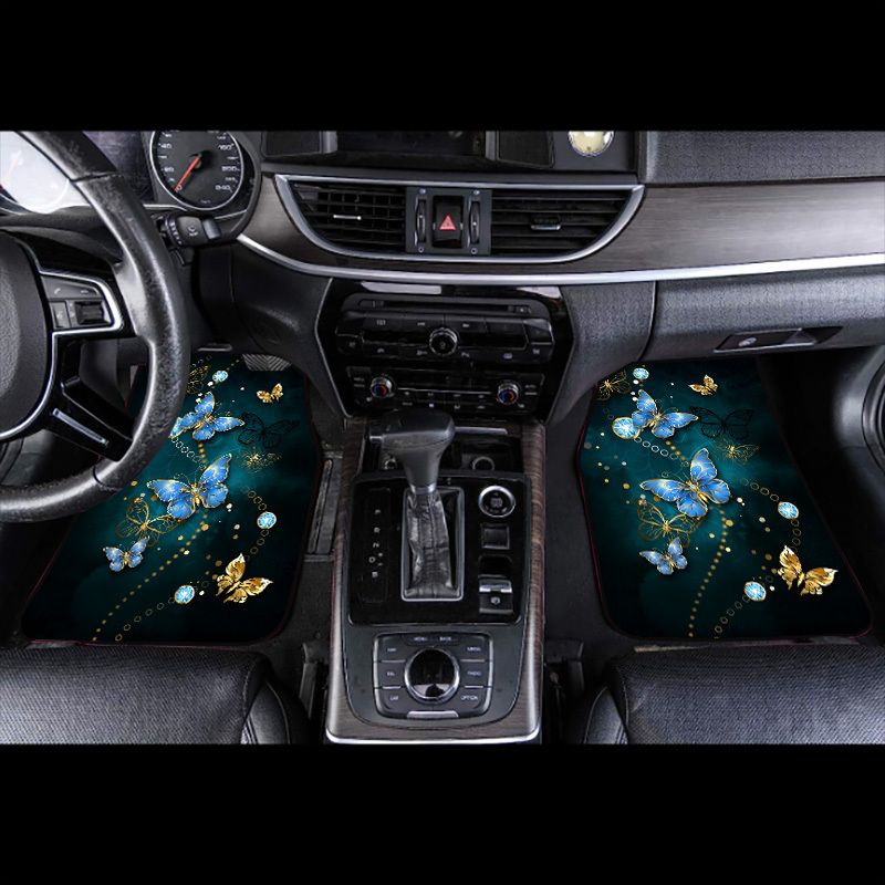 Stain Resistant Floor Mat Cars Butterfly Front Rear Anti - Temu Portugal