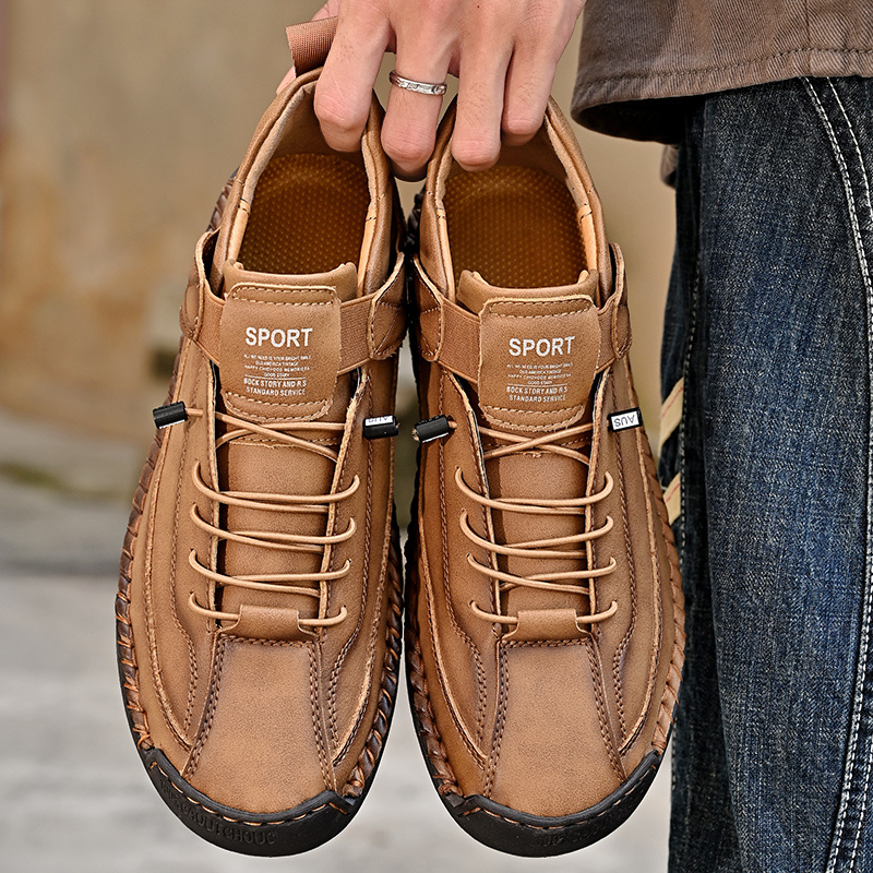 Mens Lace Up Sneakers Casual Ankle High Walking Shoes Comfortable And