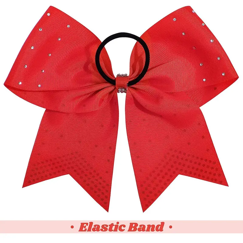 Rhinestones Hair Bows Hair Ties Toned Large Cheer Hair Bows Temu