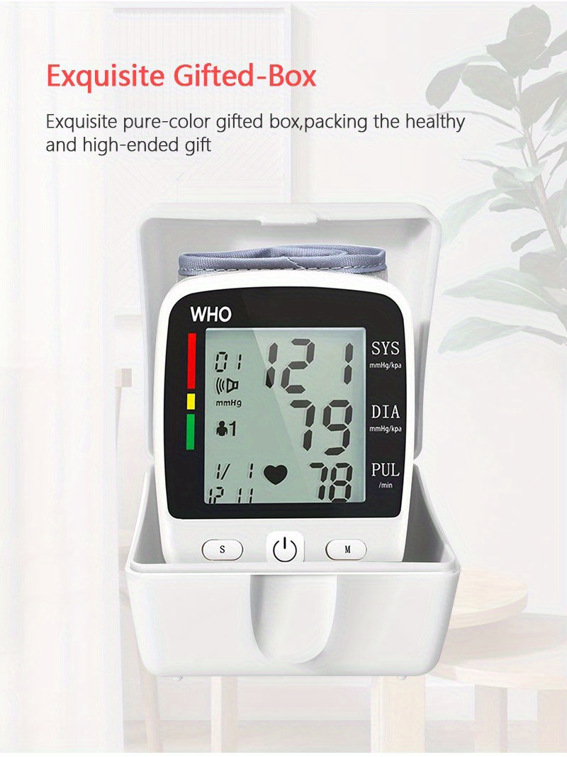 Rechargeable Wrist Blood Pressure Monitor Electronic - Temu