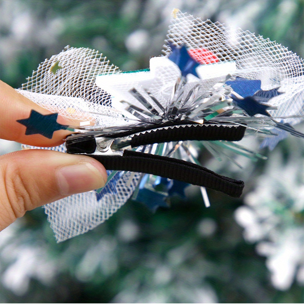 New Christmas Hair Clips Party Decorations Reindeer Snowman - Temu New ...