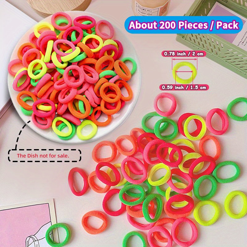 candy colored hair ties set vibrant nylon ponytail - Temu Norway