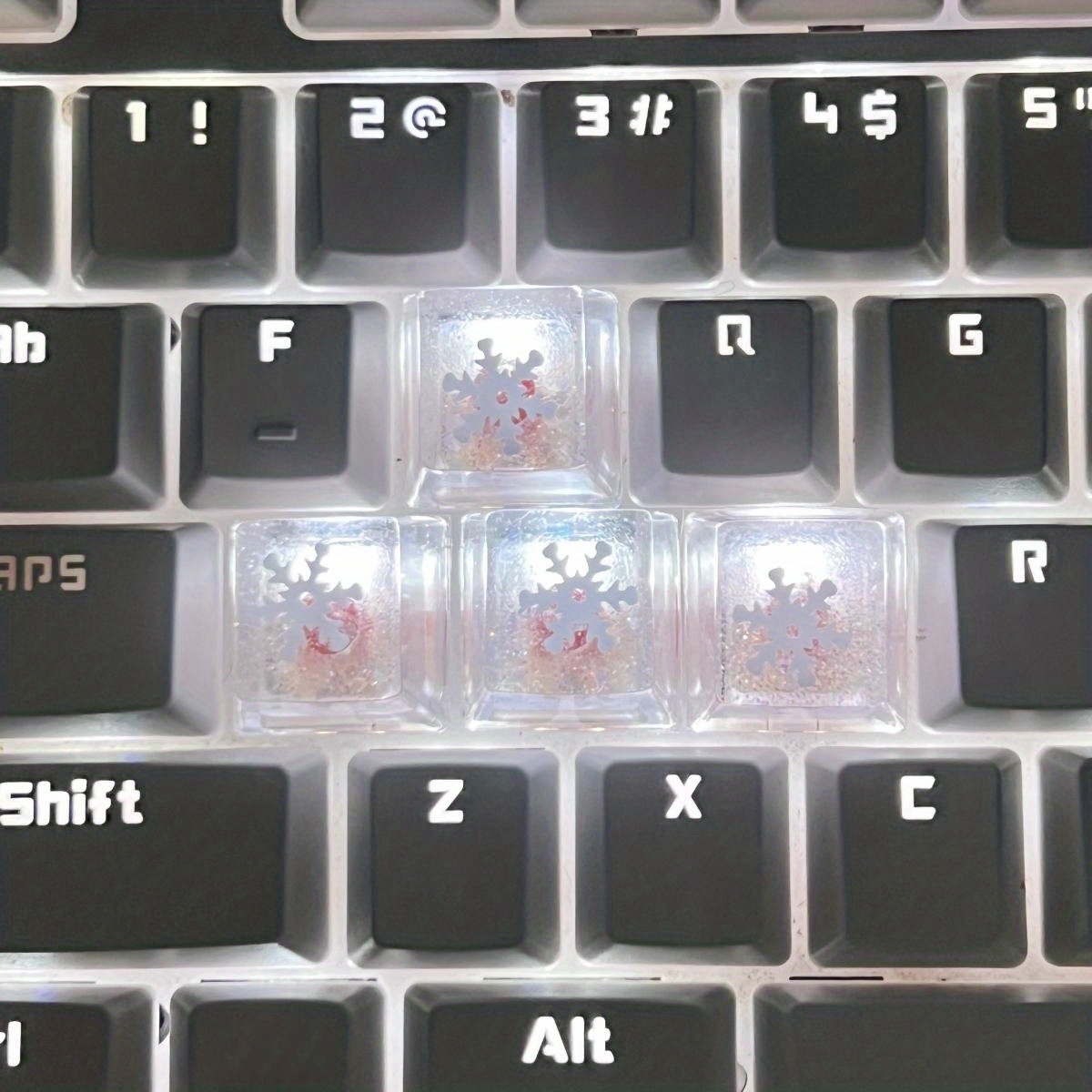 Cute World Translucent Abs Resin Keycaps Cross Axis - Temu Australia