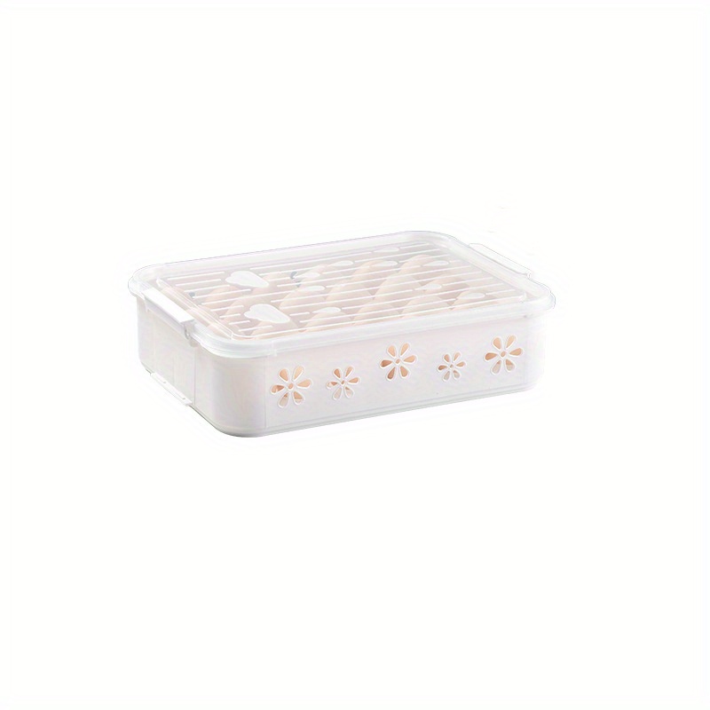 1pc 가정용 냉장고 계란 상자 주방 냉장 냉동 계란 분할 저장 상자 투명 커버 계란 보존 상자 계란 저장 Temu