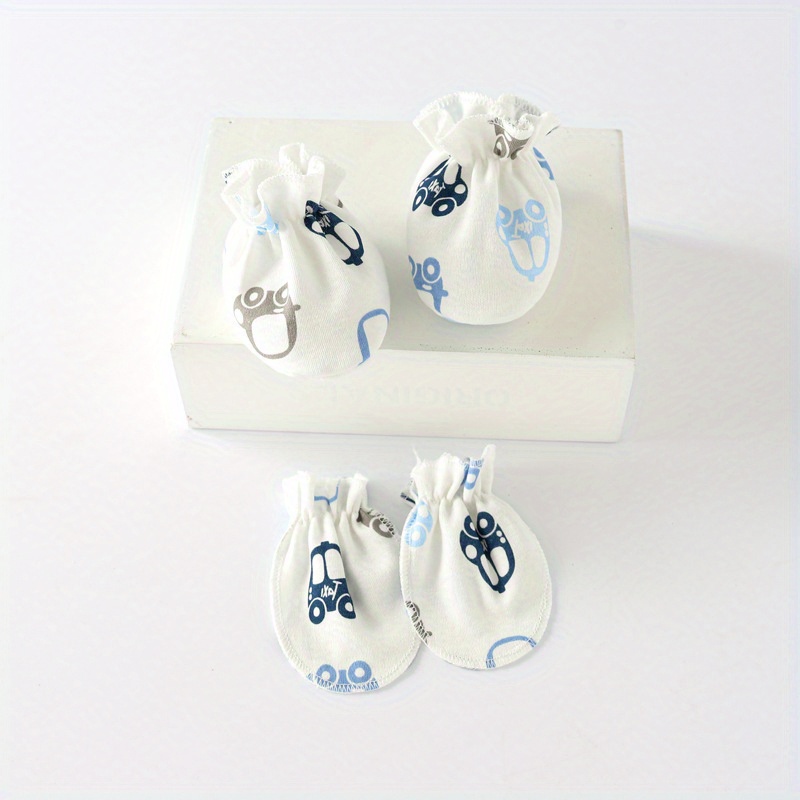 0 3 Months Newborn Fetal Anti scratch Gloves Foot Cover - Temu United ...