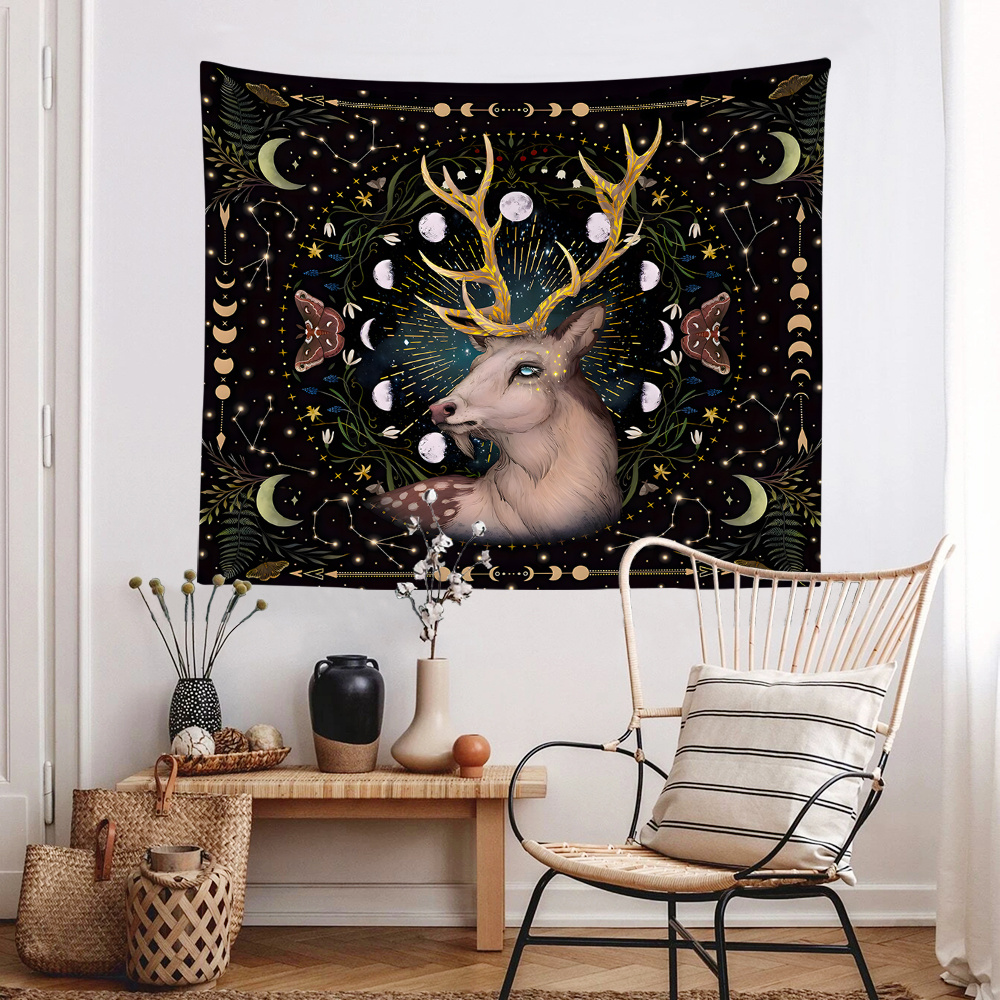 star printed tapestry hanging wall decoration home - Temu Australia
