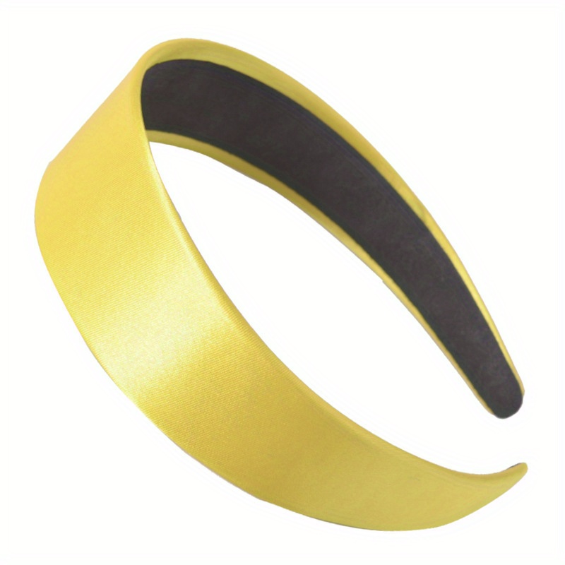 New Wide Edge Satin Headband Plastic Candy Color Fashion - Temu South ...