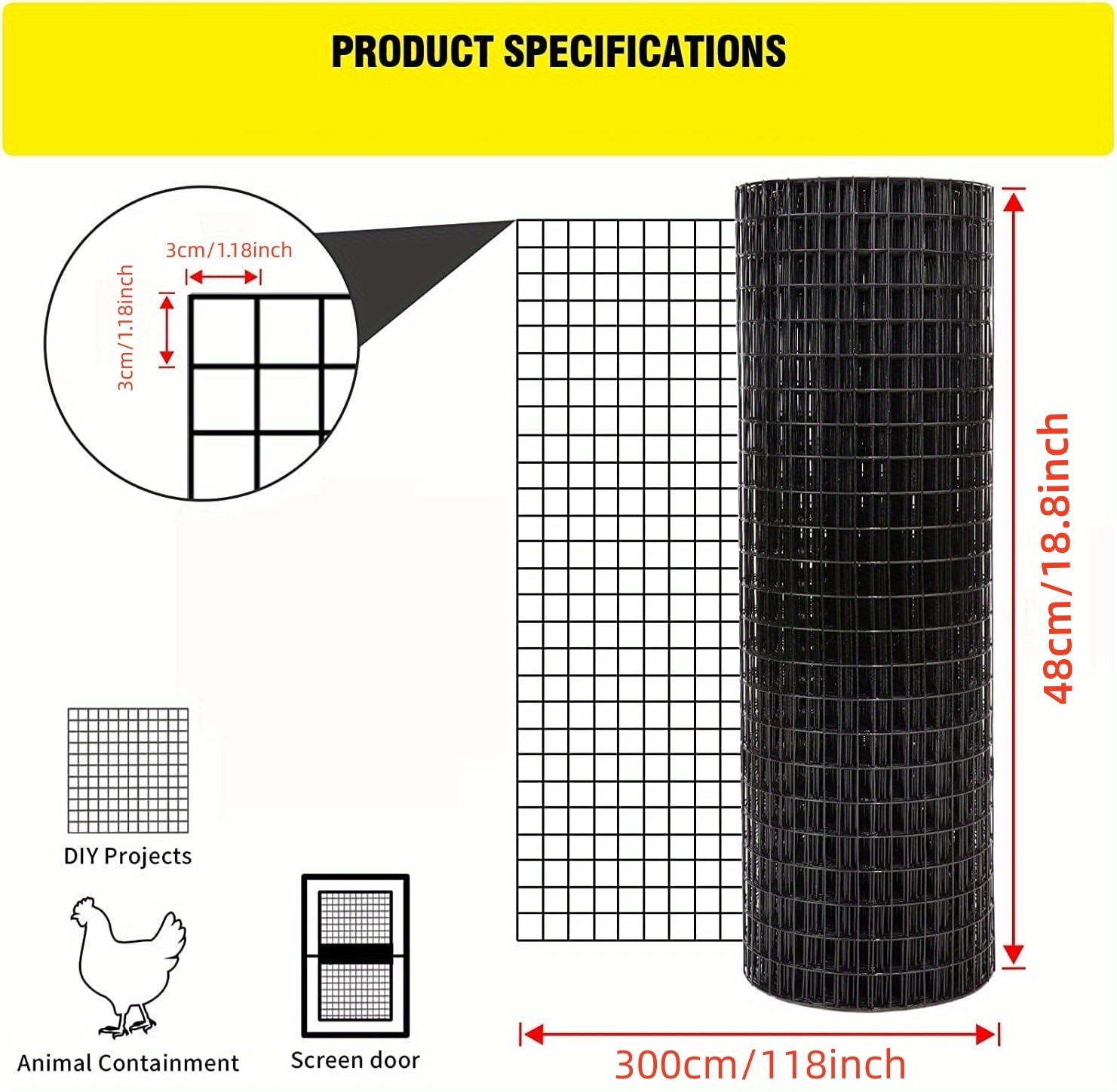 Welded Wire Mesh Garden Fence Hardware Cloth Welded Wire - Temu