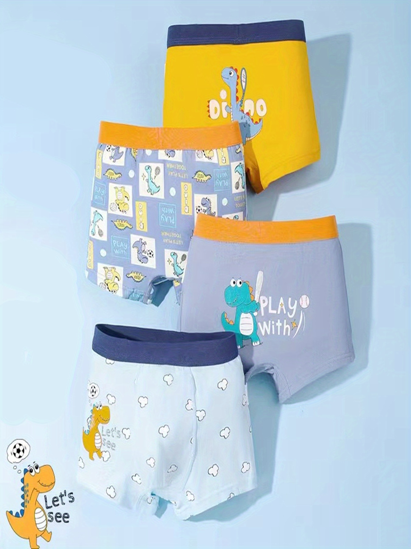 's Boxer Briefs Set Children's Cute - Temu Philippines