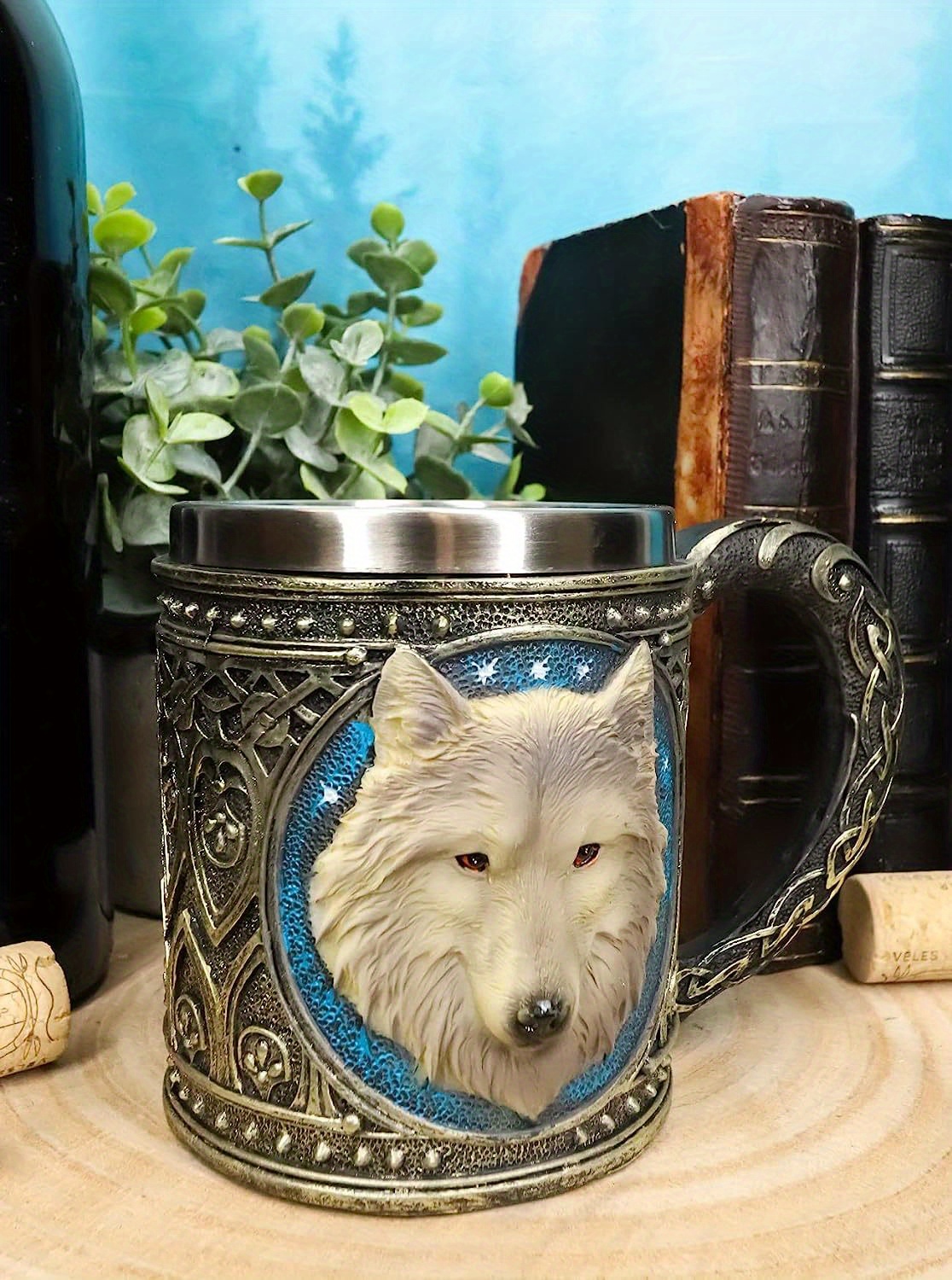 Celtic Diveroff Wolf Mug Ke Resin Wolf Totem Elf - Temu United Kingdom