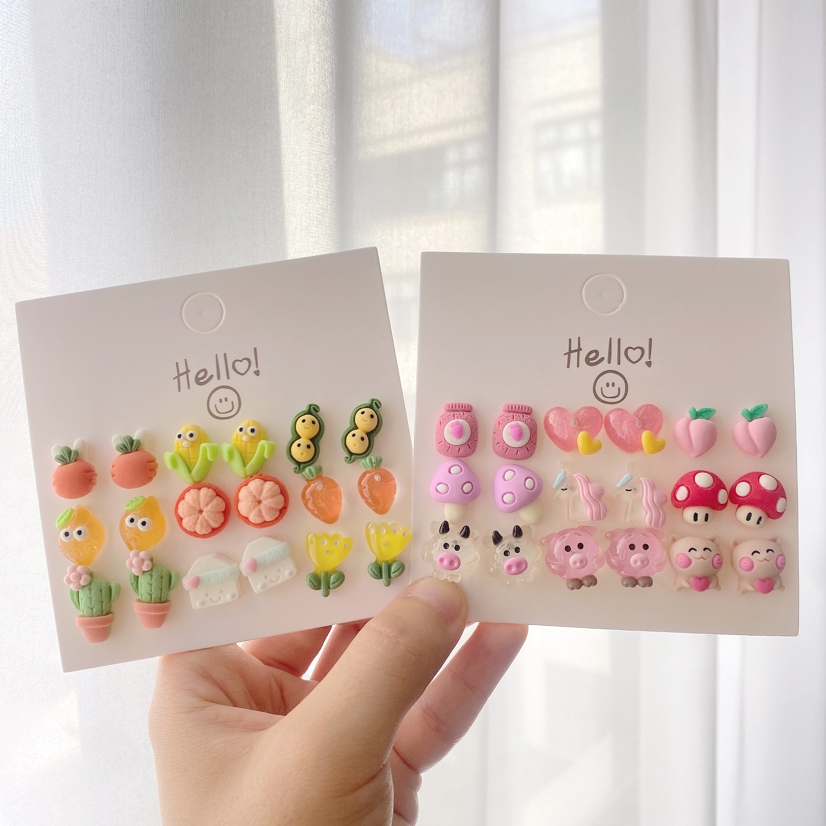 Cute Cartoon Stud Earrings Multi Style Animal Fruit - Temu New Zealand
