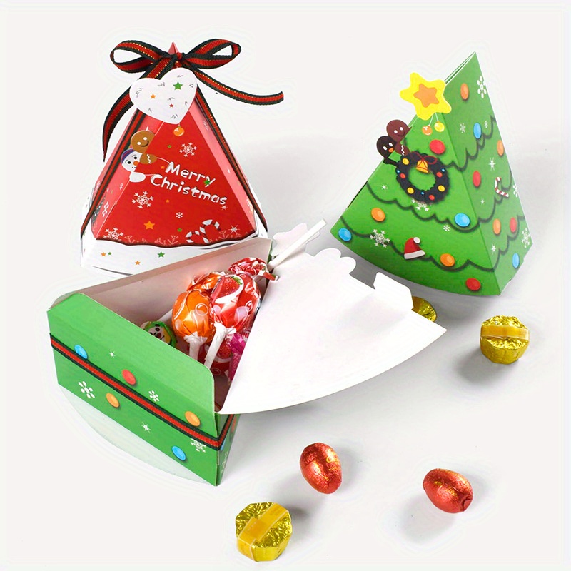 Cute Red Christmas Tree Shaped Candy Gift Packaging Box - Temu United ...