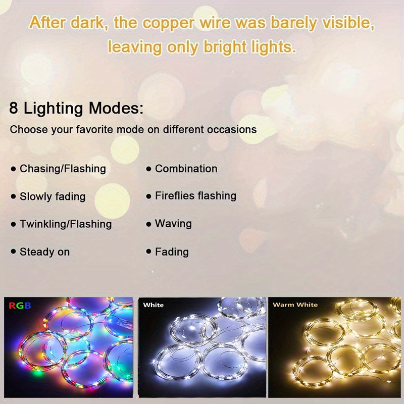 Solar Led Curtain Garland Window Outdoor Fairy Lights 8 - Temu United ...