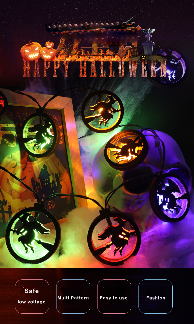 Halloween Led Flashing String 3 118 11 20 s Bat Pendant - Sports ...