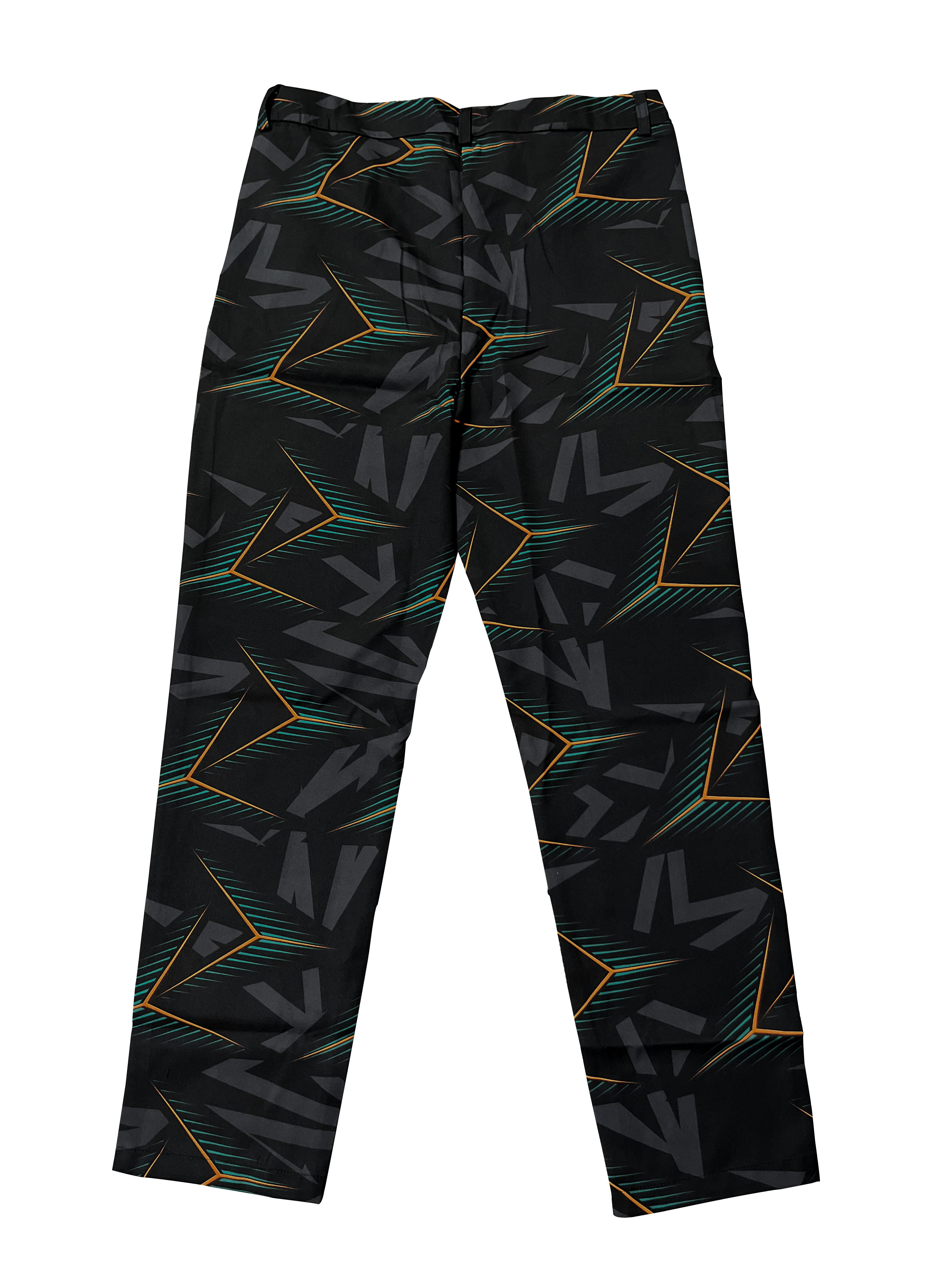Geometric Print Slacks Men's Casual Vintage Style Stretch - Temu Canada