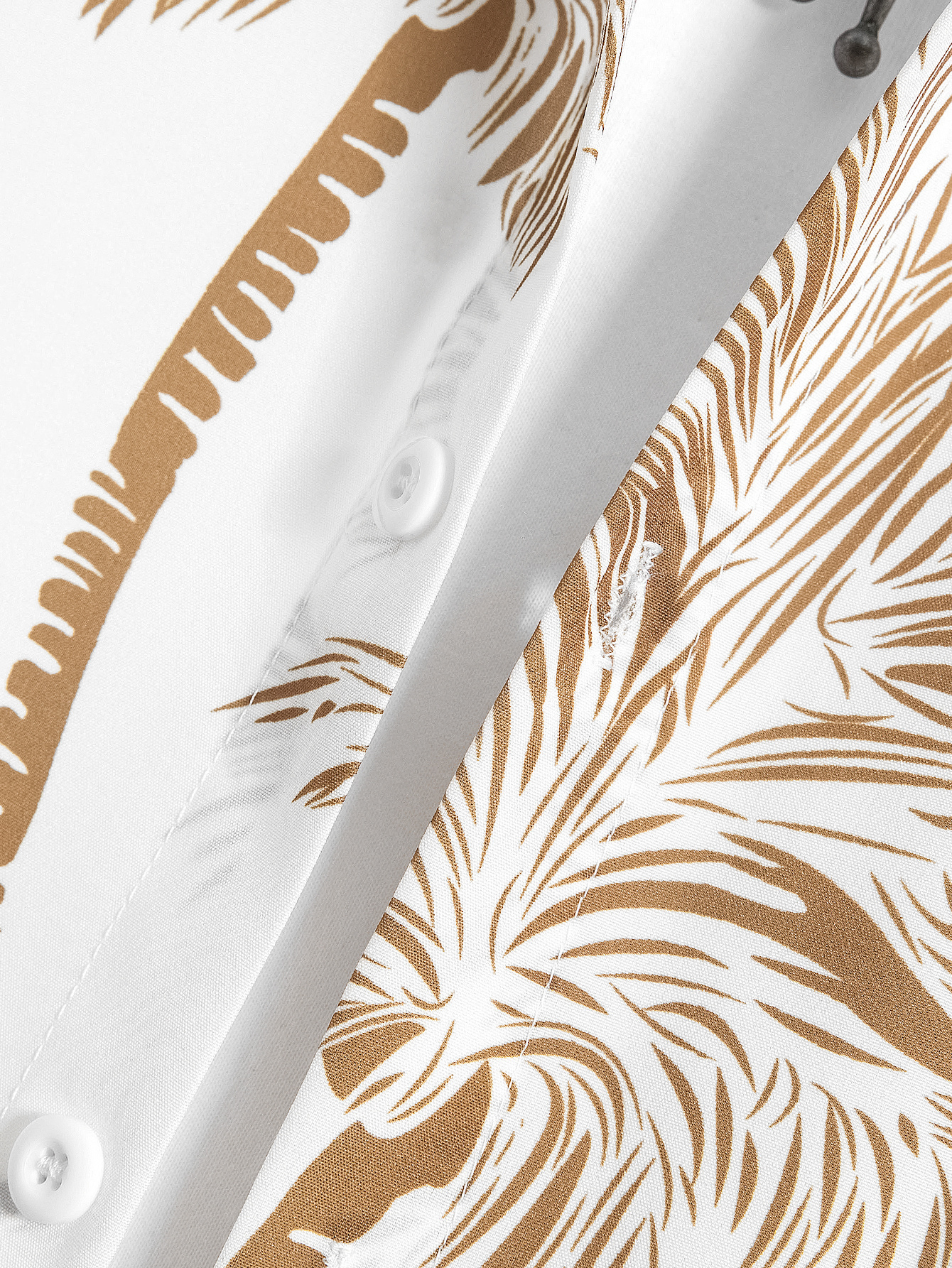 palm tree pattern casual short sleeve shirt men's hawaiian - {region_name}