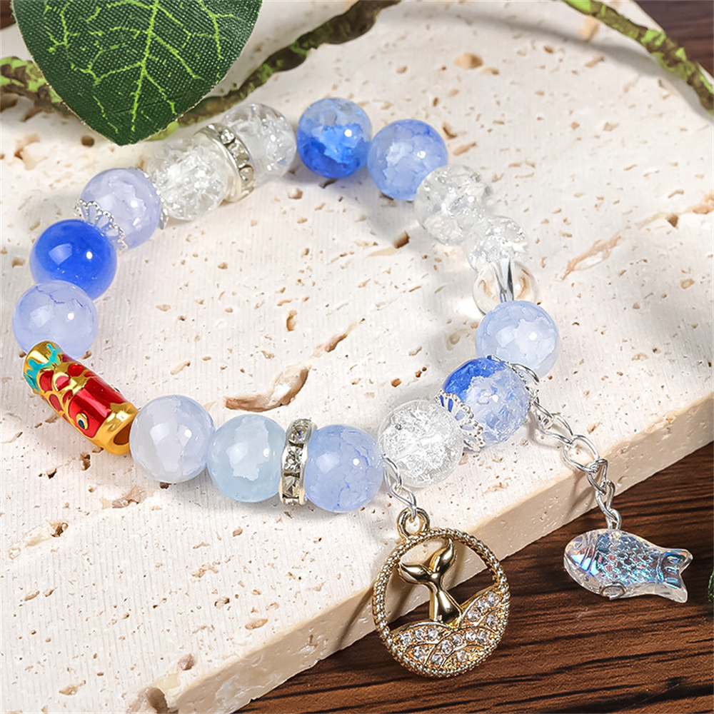 cute mini transparent gradient color glass fish spacer beads - Temu ...