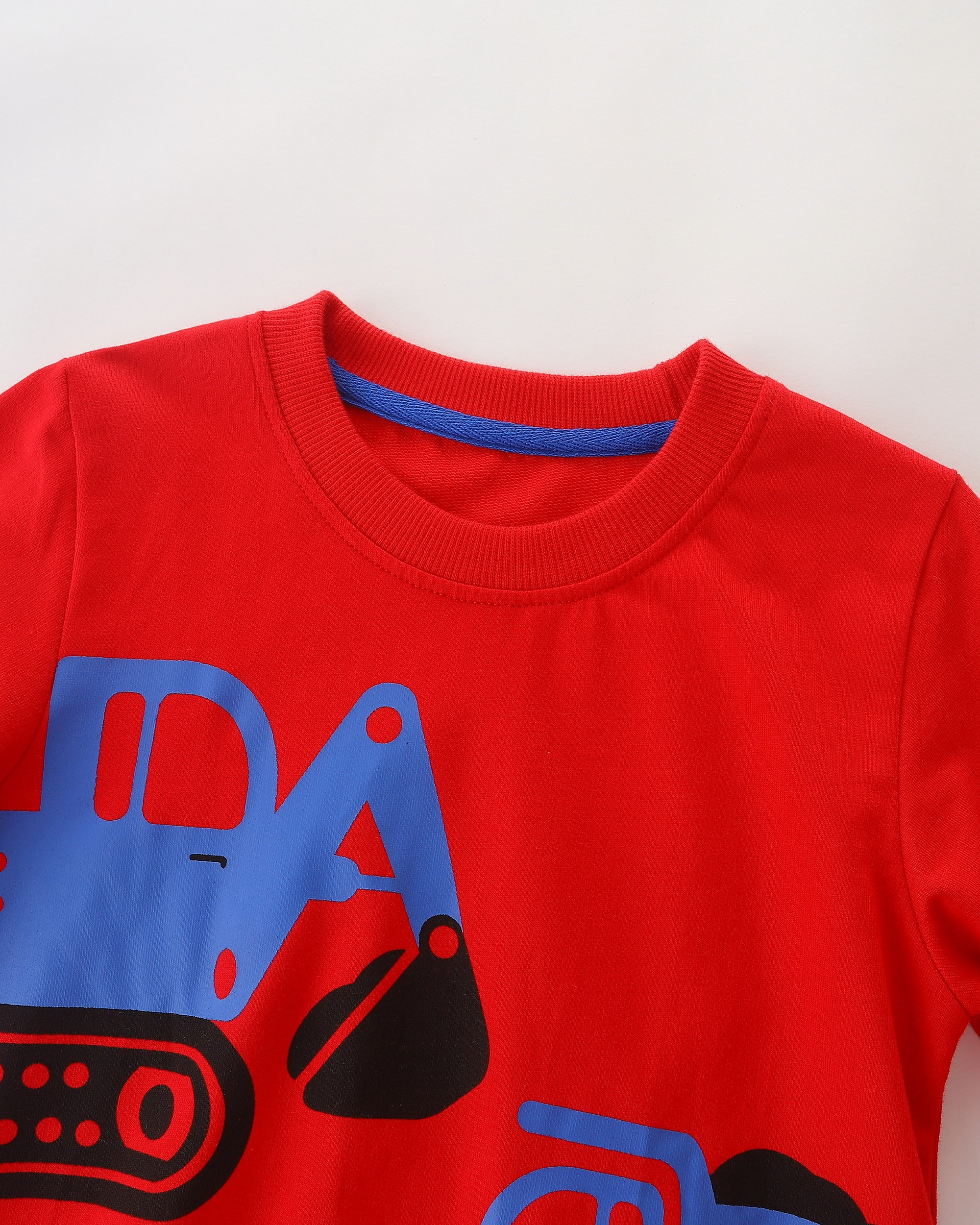 Cartoon Truck Digger Graphic Pattern Sweatshirt Kids Boys - Temu