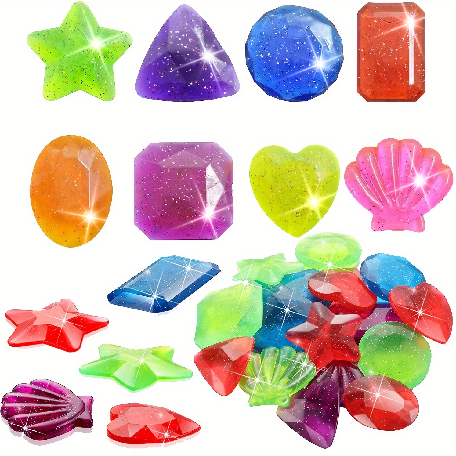 Colorful Diving Gem Pool Toys Large Diving Gem Pool Toys Underwater ...