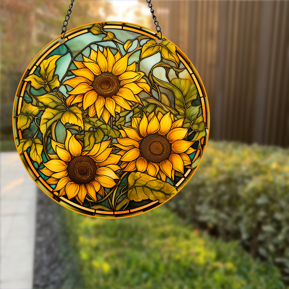 Sumshine Sunflower Window Hanging Sky Suncatcher Metal Chain - Temu