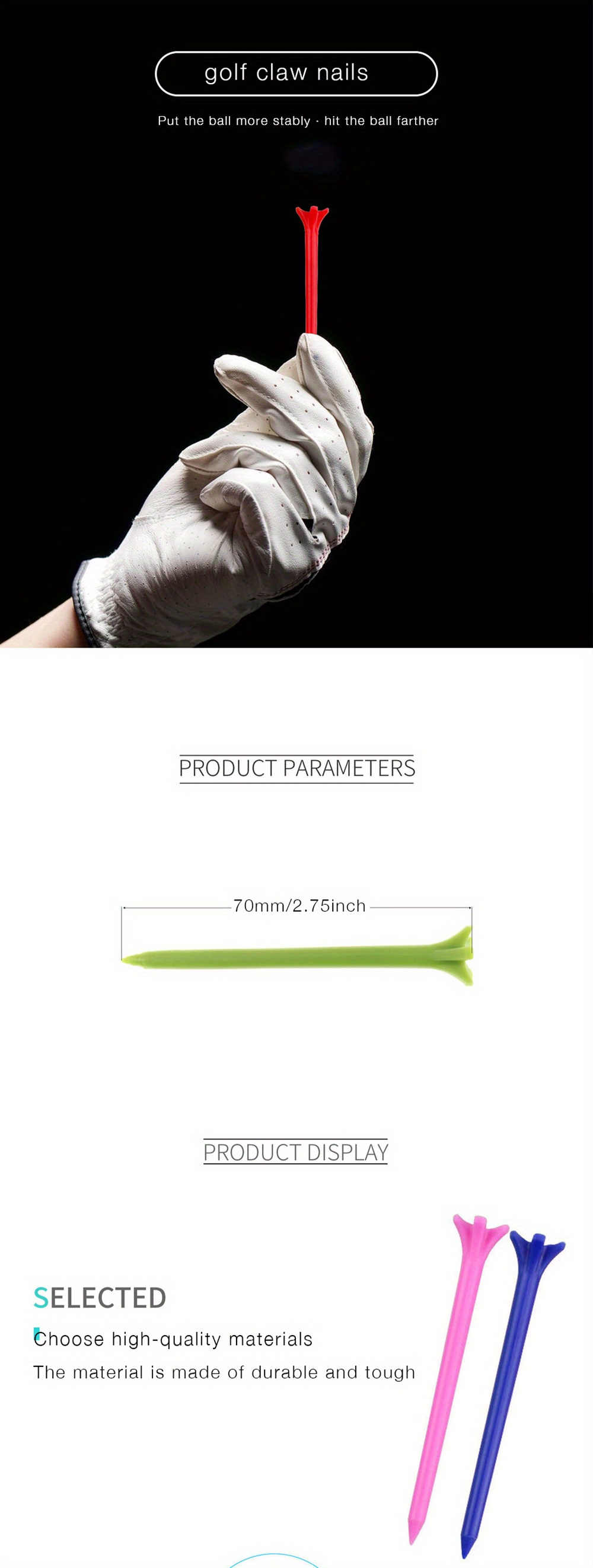 2 professional golf golf tees golf holders five - Temu Ireland