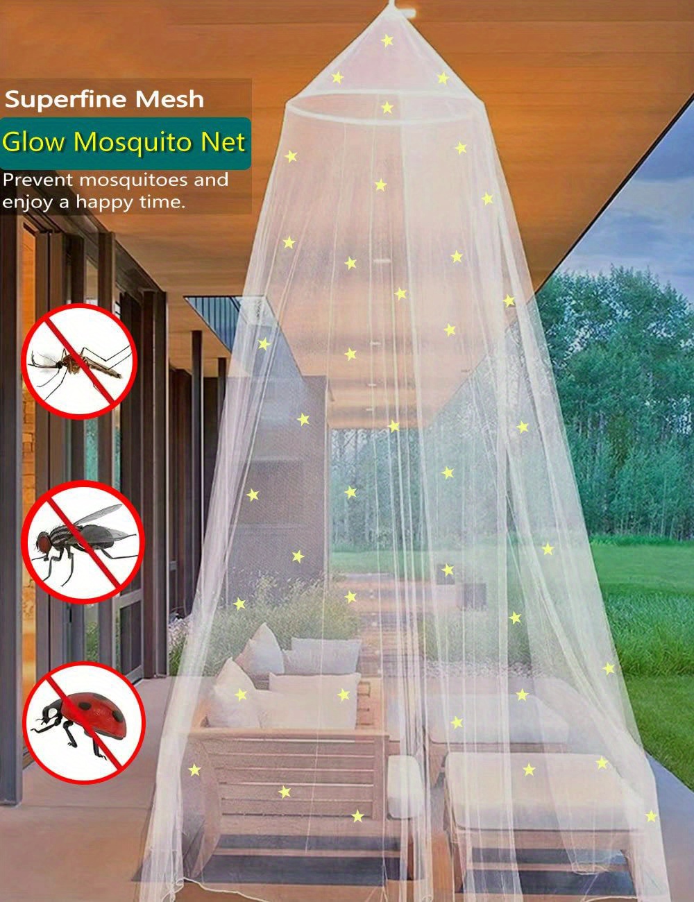 dome mosquito net stars summer bed - {region_name}