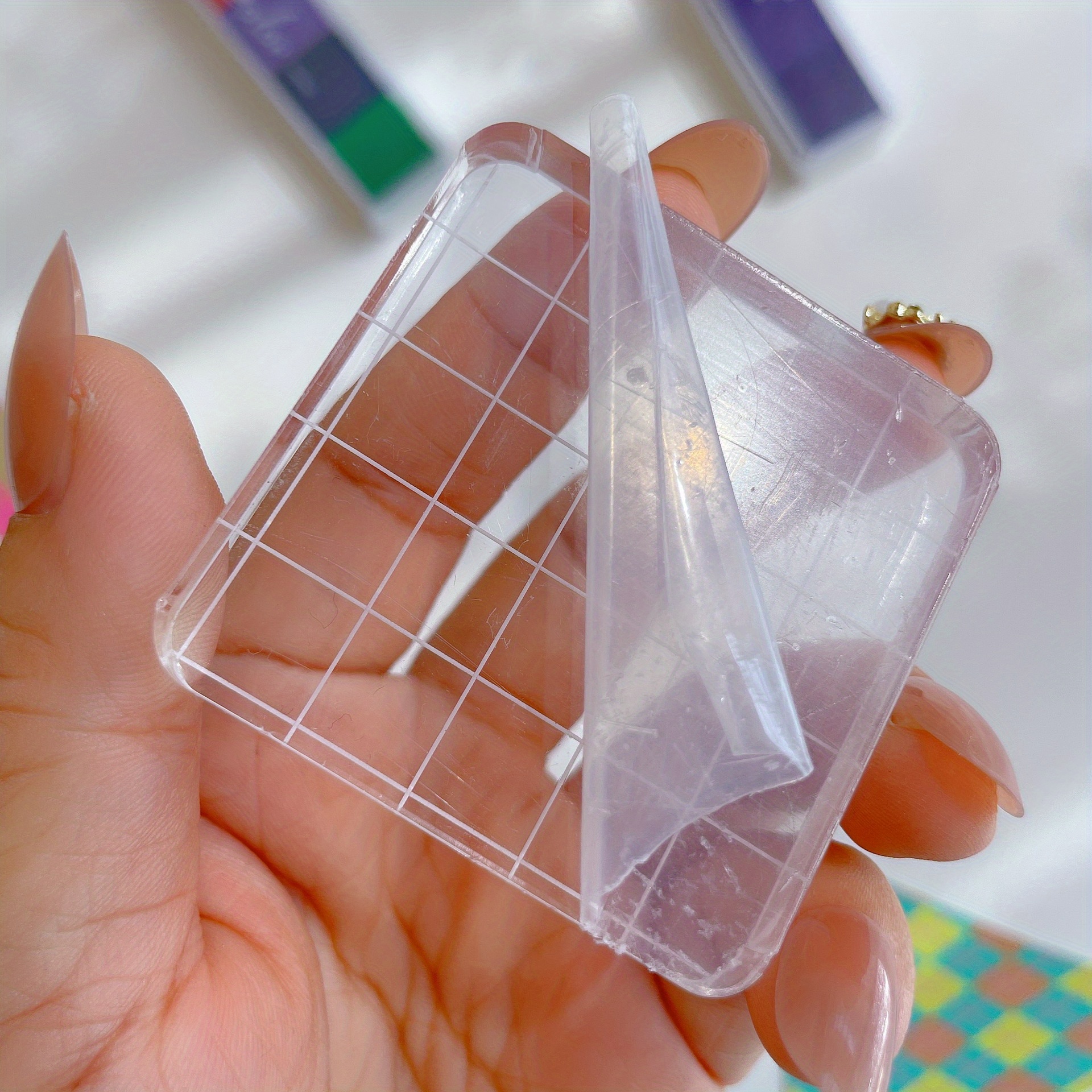 high transparent acrylic handle back plate stamping tool - Temu Australia