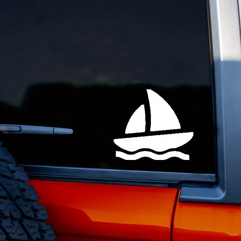Sailboat Vinyl Stickers Waterproof Stickers Windows Trucks - Temu Australia