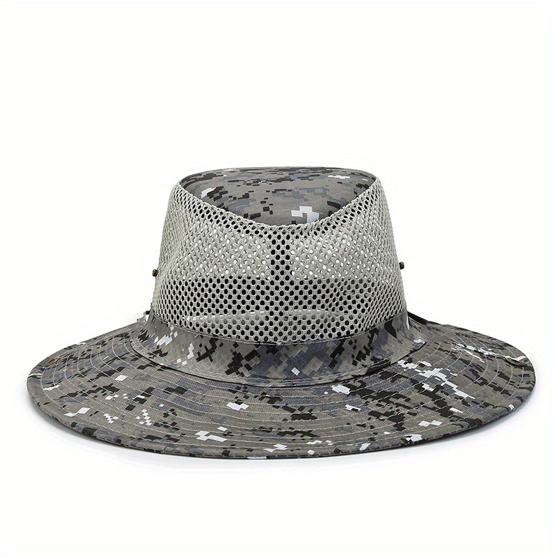 summer casual camouflage hollow belt rope sunscreen large sun hat for ...