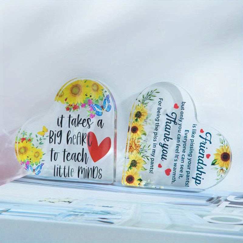 acrylic heart shaped ornaments transparent personalized - Temu Australia