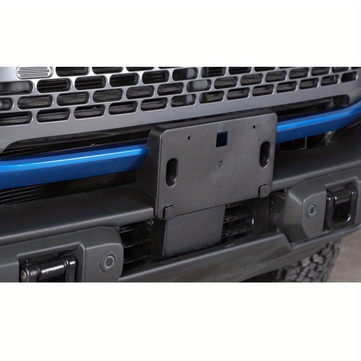 Front License Plate Licence Holder Bracket Black For Ford Bronco 2021 ...