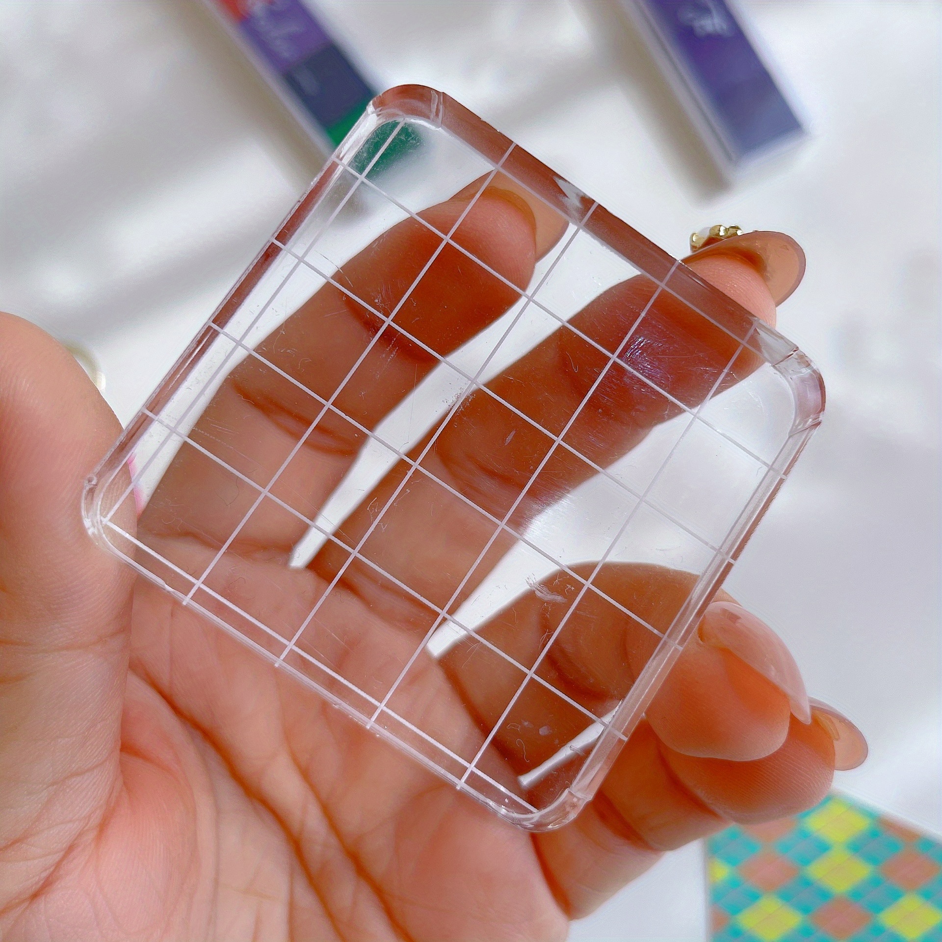 high transparent acrylic handle back plate stamping tool - Temu Australia