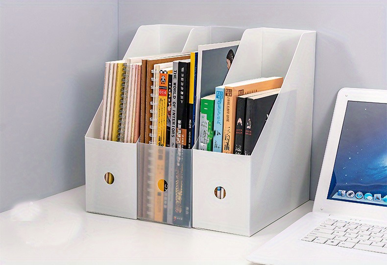 desktop book storage box plastic simple foldable file folder - {region ...