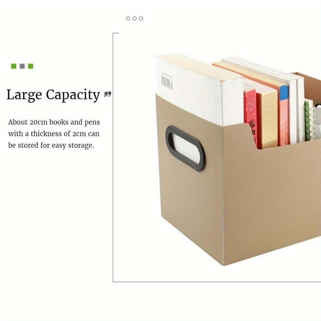 Multifunctional Plastic Folding Book File Storage Box - Temu