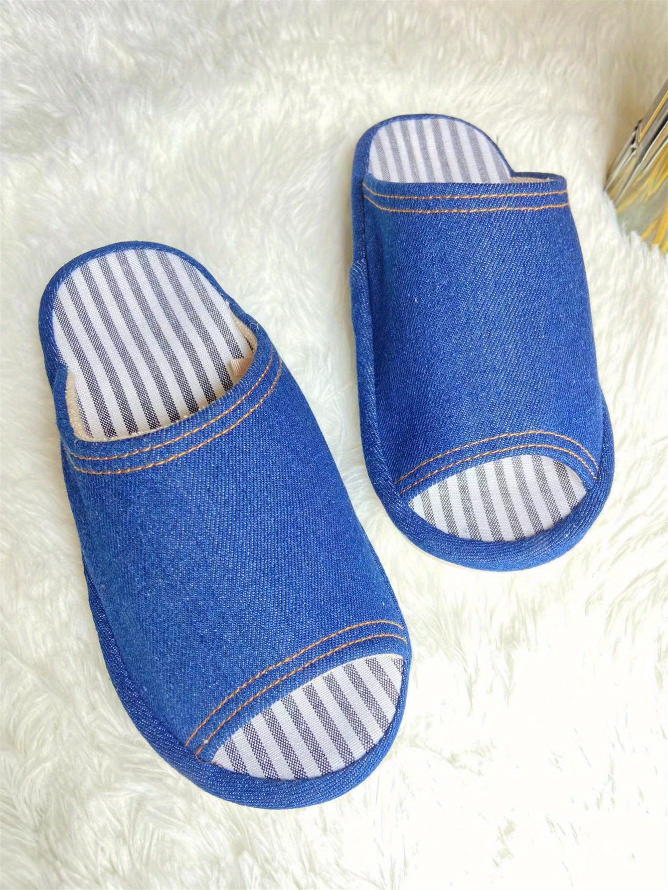 Solid Color Flat Slipper Women s Slip Open Toe Non slip Home - Temu New ...