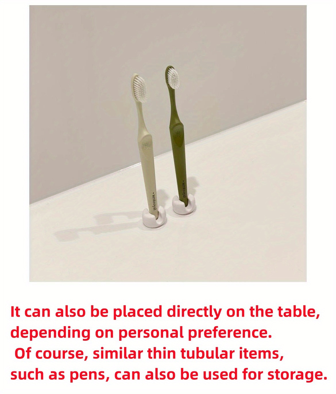 Plastic Toothbrush Holder Toothbrush Storage Suction Cup - Temu United ...