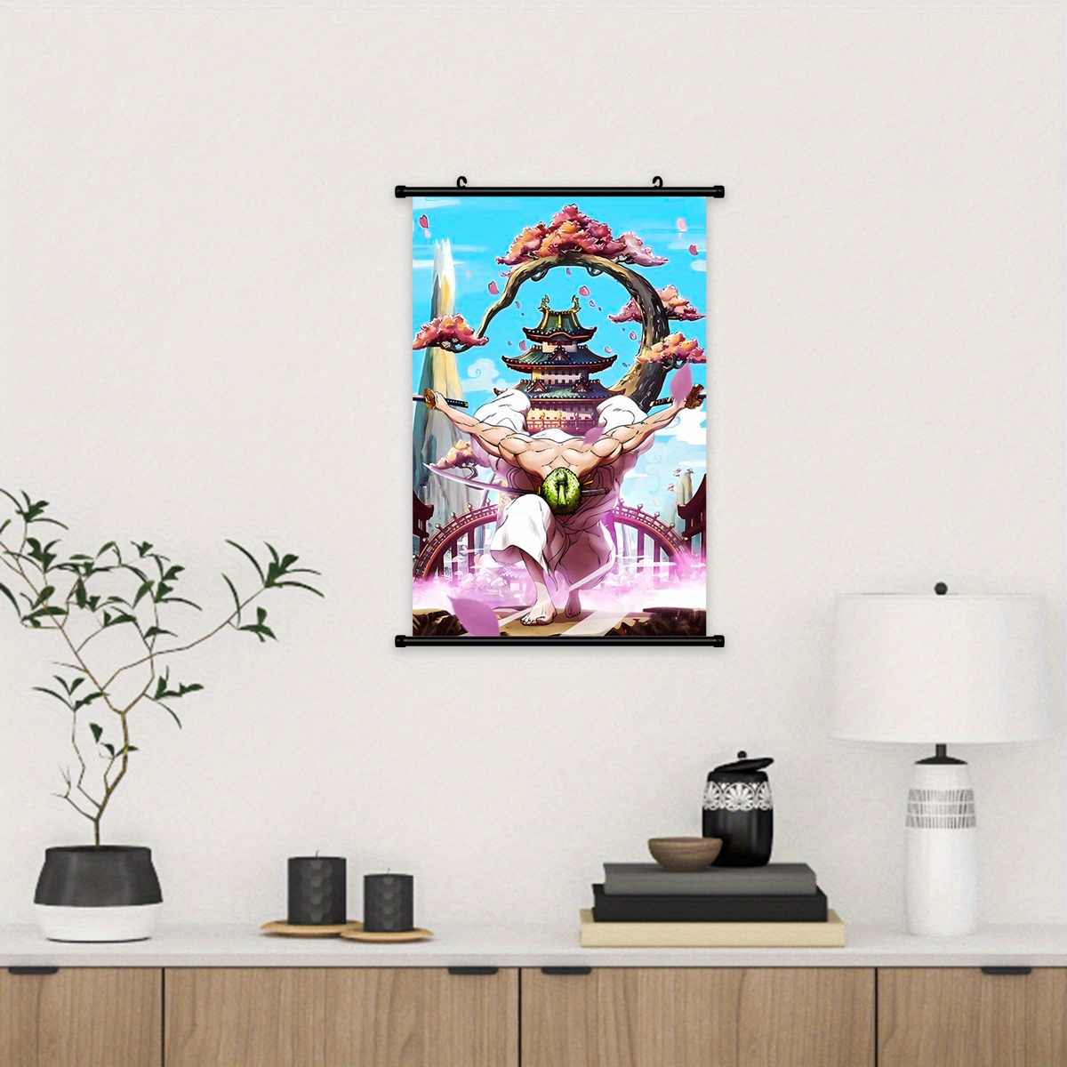 Sakura Swordsman Japanese Anime Poster Stunning Cartoon Wall - Temu