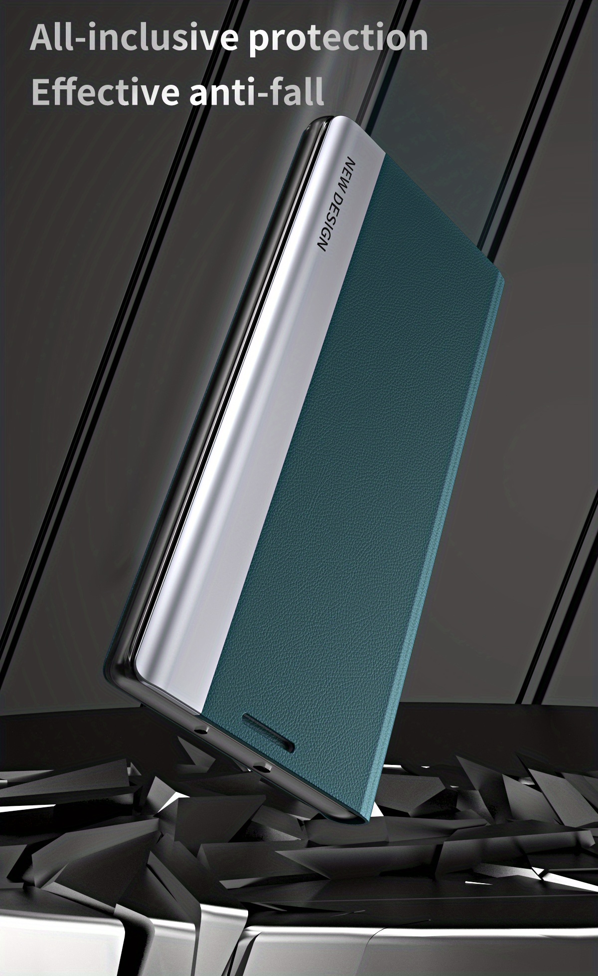 Foldable Mobile Phone Leather Protective Case A14 - Temu United