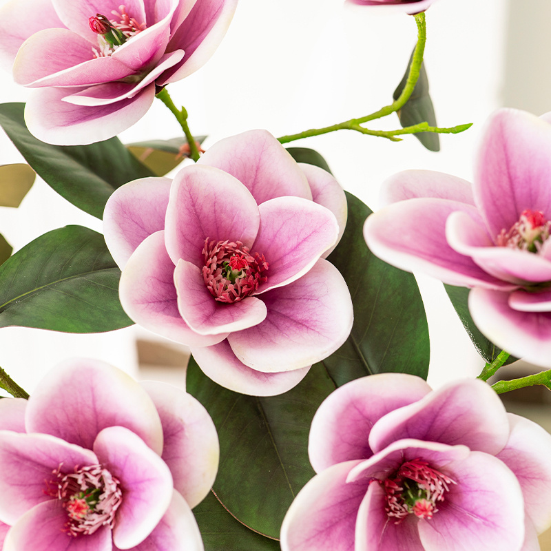 3heads Artificial Magnolia Flower Simulation Plastic - Temu United Kingdom