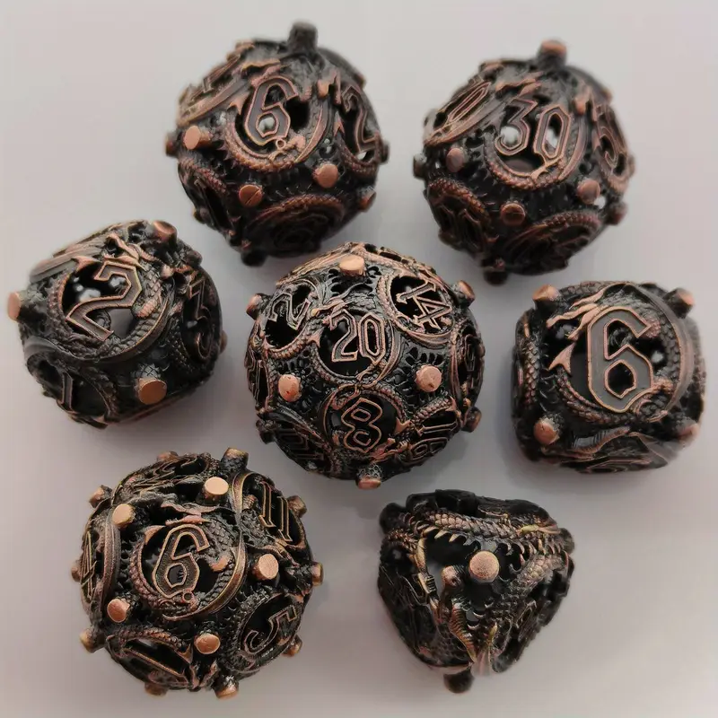 Metal Hollow Dragon Dice Set Polyhedral Roleplaying Dice - Temu Metal Hollow Dragon Dice Set Polyhedral Roleplaying Dice - Temu