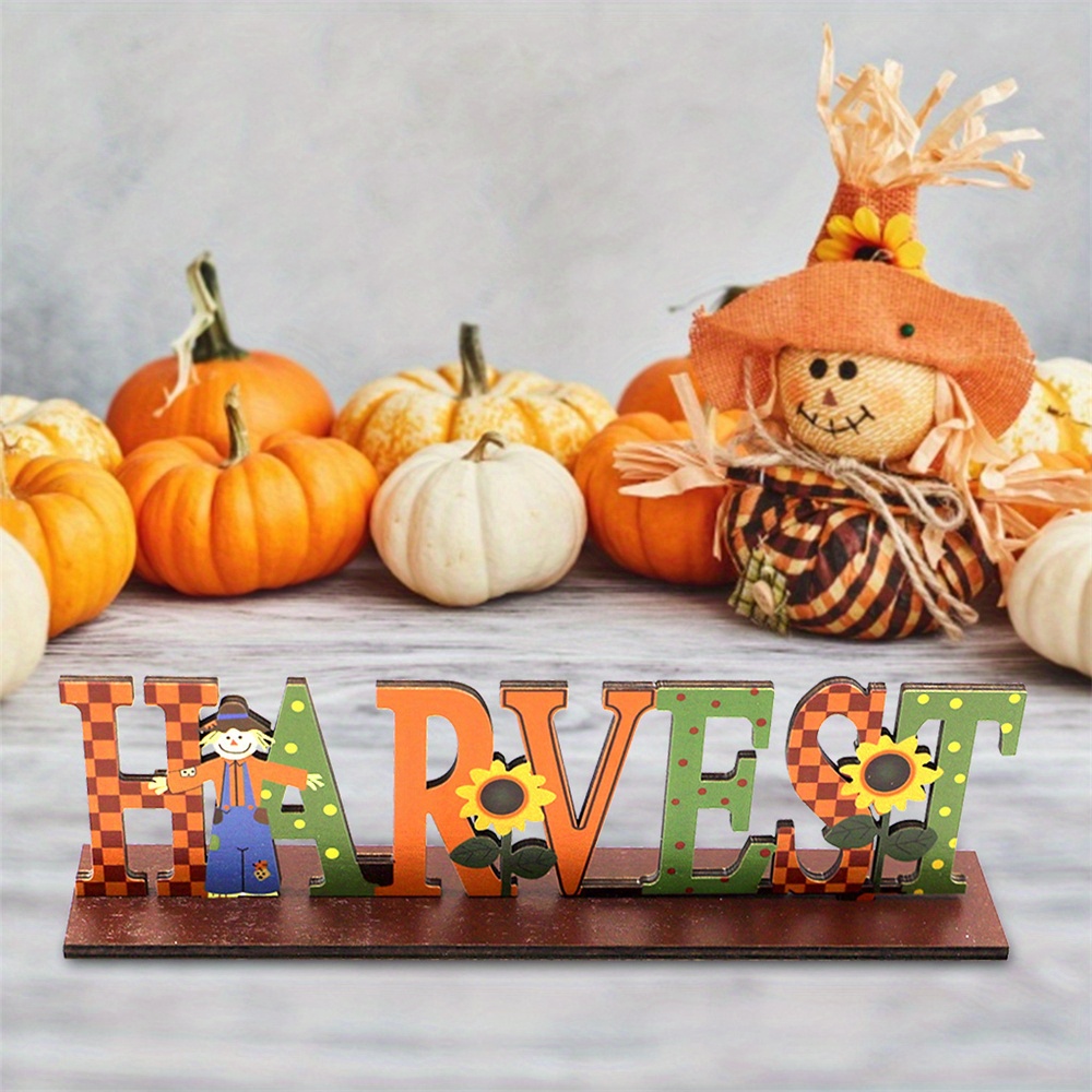 Fall Thanksgiving Wooden Sign Styles Table - Temu Canada