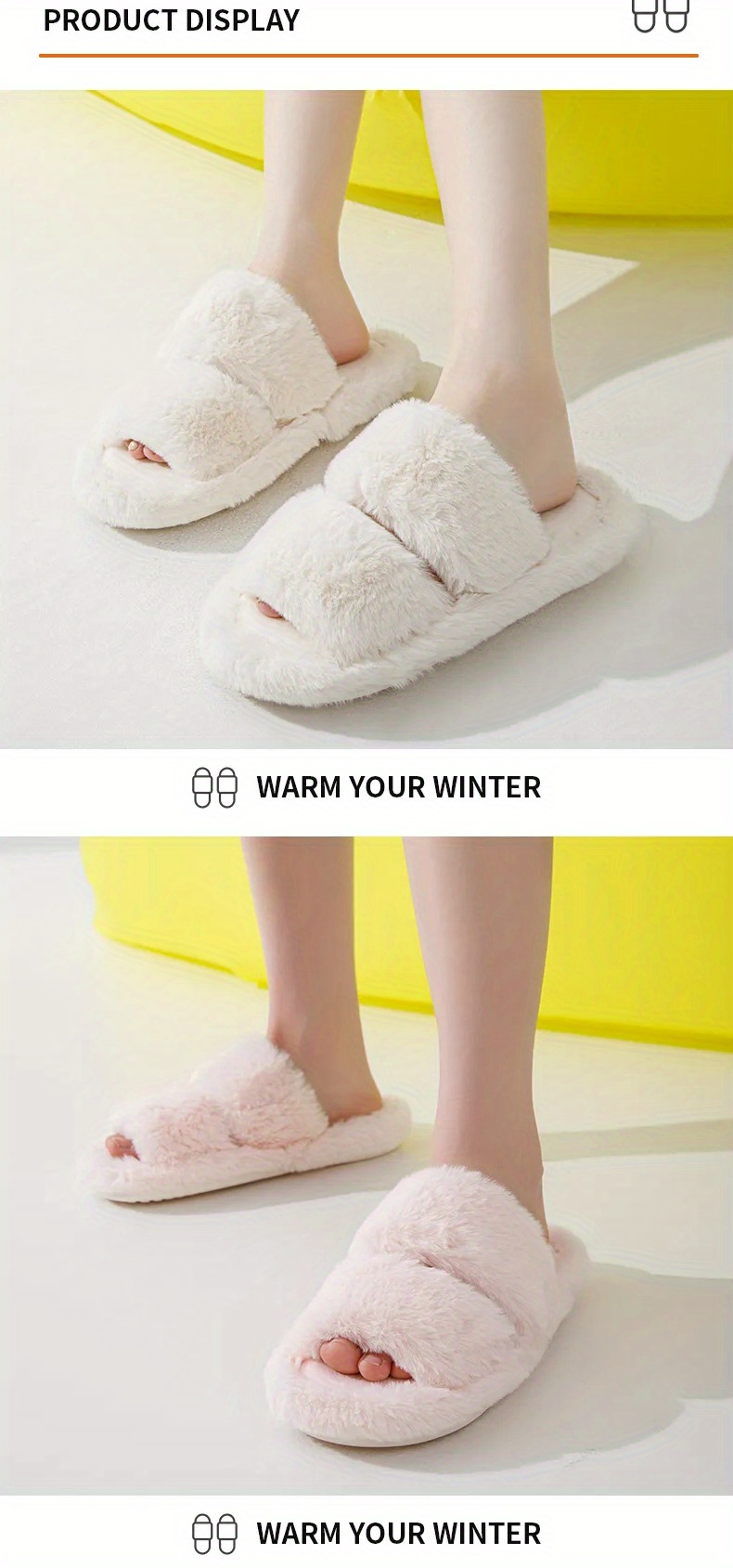 Solid Color Slippers Slip Open Toe Non slip Soft - Temu Norway