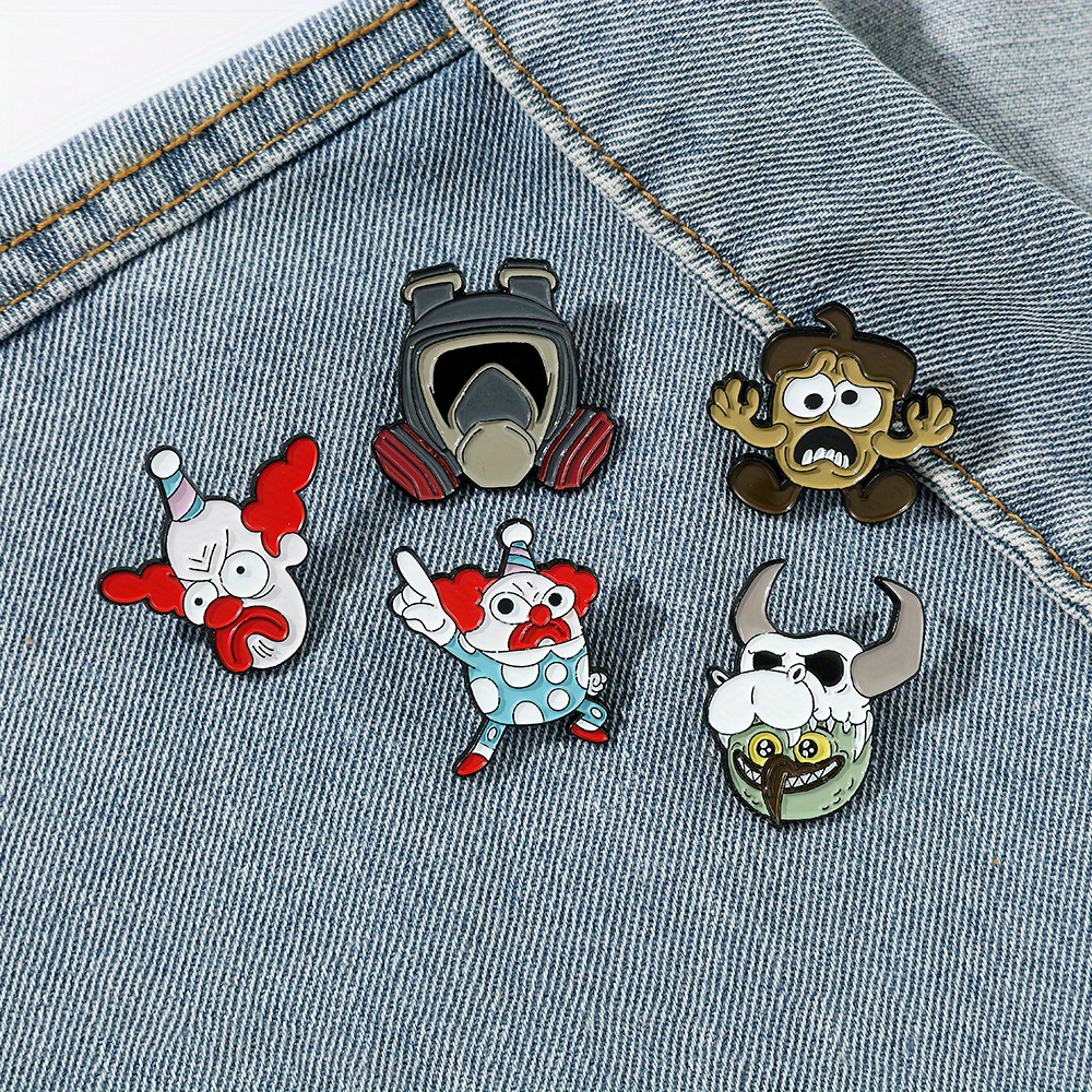 Creative Halloween Brooch Set Creative Cartoon Characters - Temu New ...