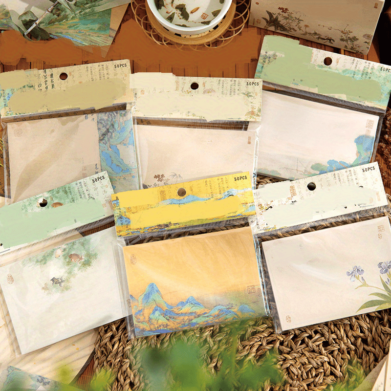 chinoiserie journal note book notepad beautiful landscape - Temu New ...