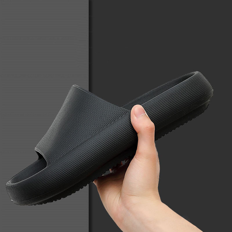 Solid Color Slides Casual Slip Soft Sole Pillow Slides - Temu Canada